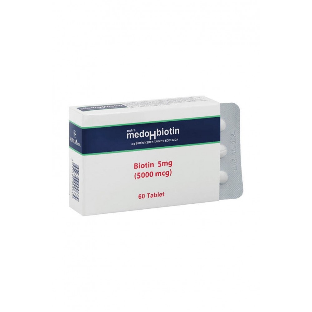 Biotin Pills for Hair and Nails, 60 Tablets