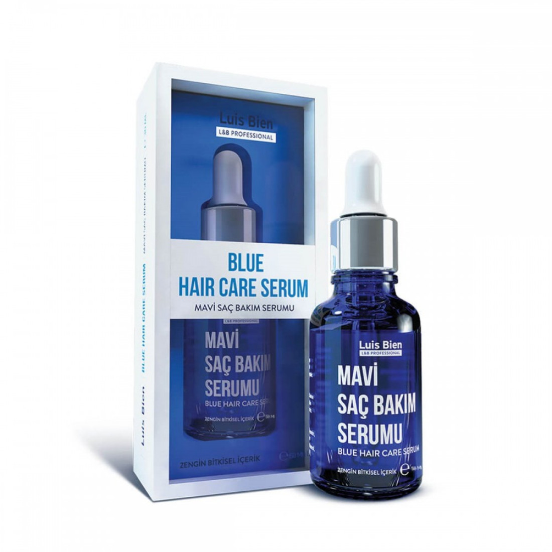 Blue hair serum